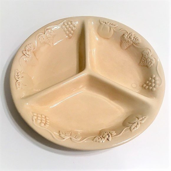 Vintage | Dining | Large Divided Stoneware Serving Dish | Poshmark